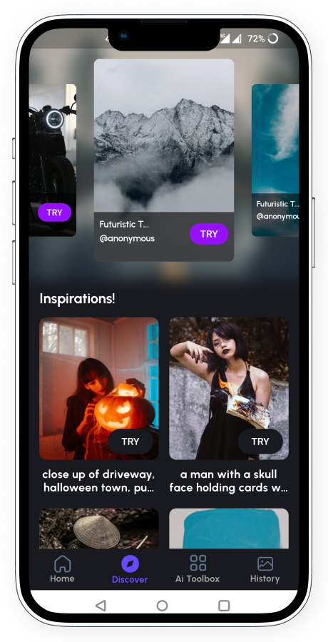 Artify - AI Image Generator App | AI Art Image Generator | Art Styles | AI Art Prompts | Flutter ...