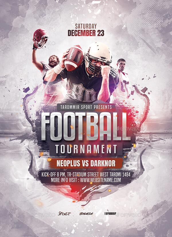 Football Flyer Template, Print Templates | GraphicRiver