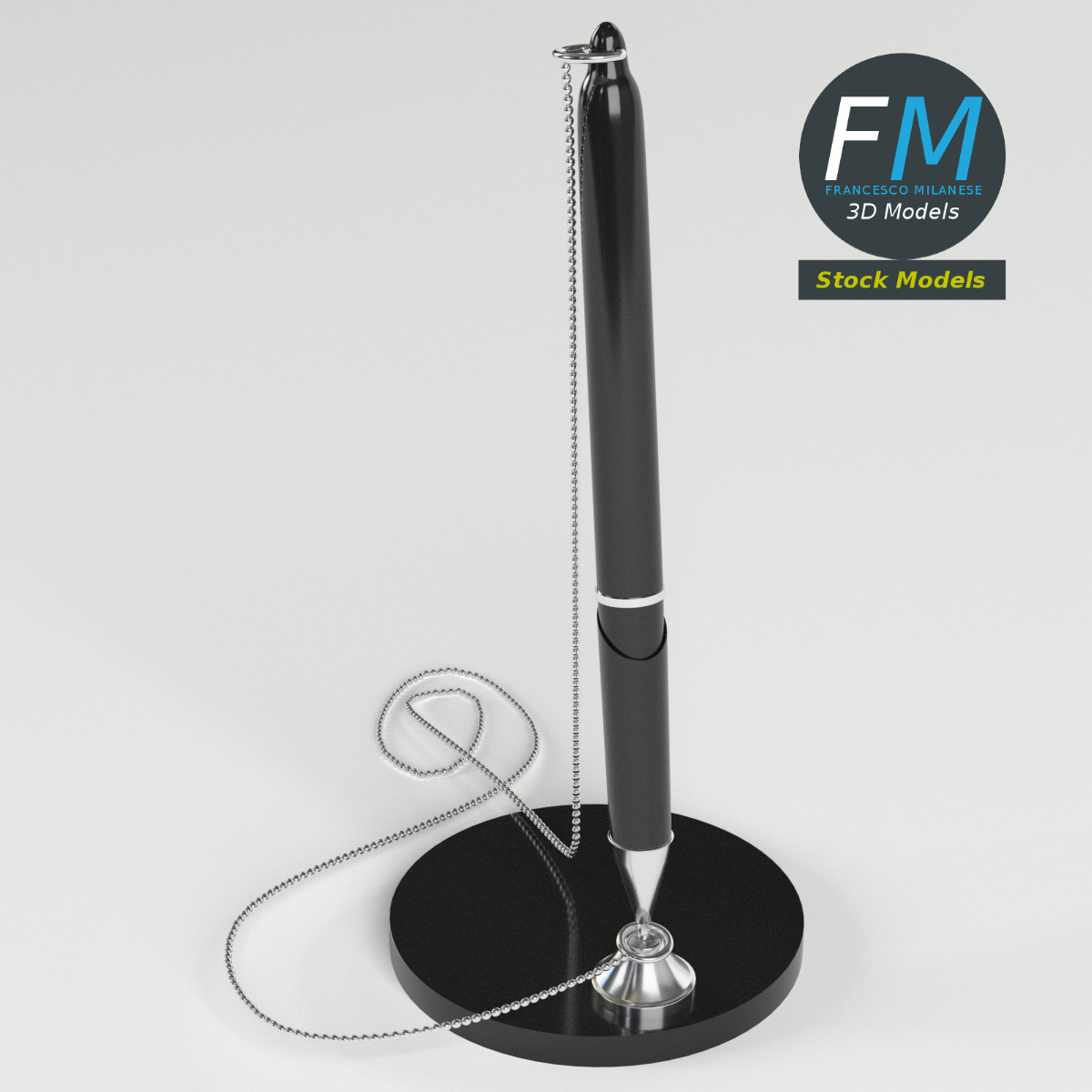 Reception pen on chain by FrancescoMilanese85 | 3DOcean