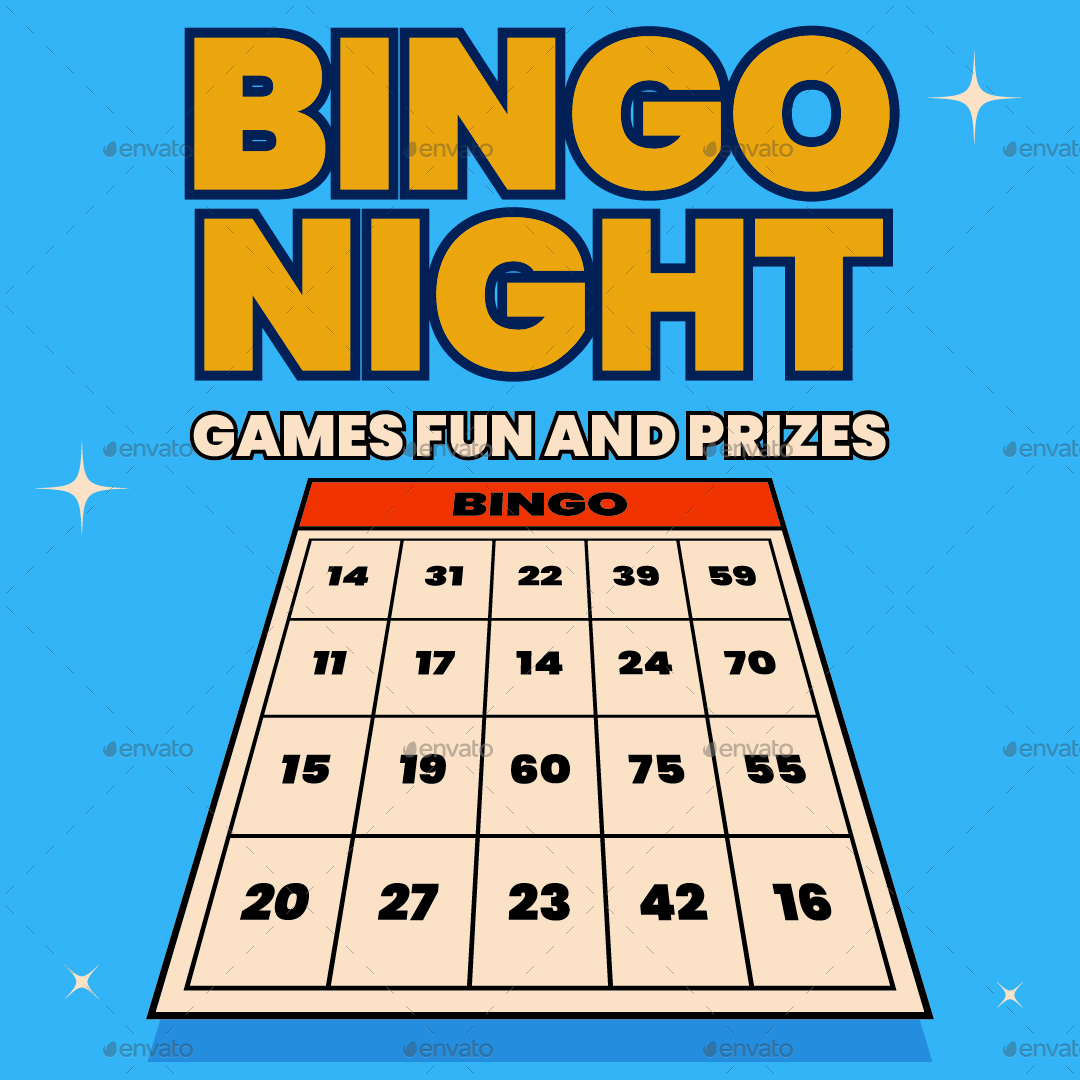 Bingo Nights Instagram, Web Elements | GraphicRiver