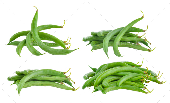 Green beans isolated on white background Stock Photo by sommai | PhotoDune