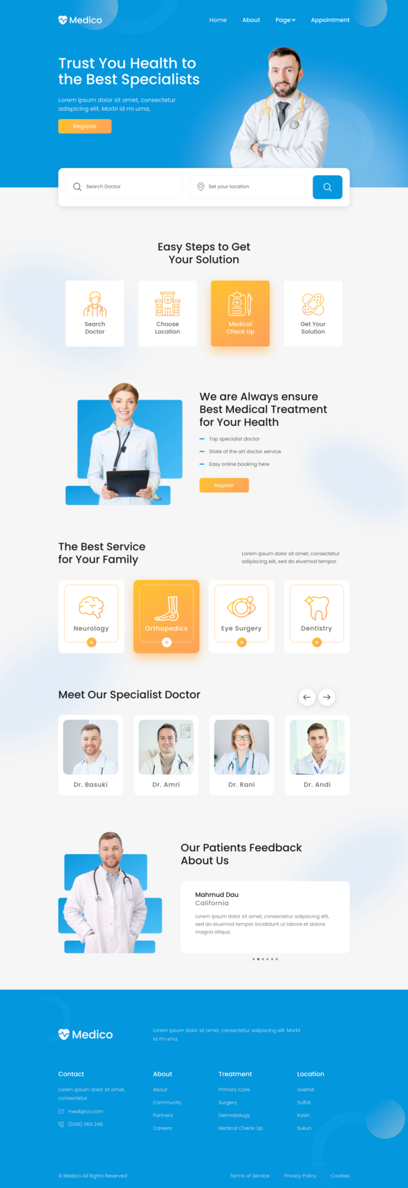Medico - Medical & Healthcare Elementor Template Kit by mahative ...