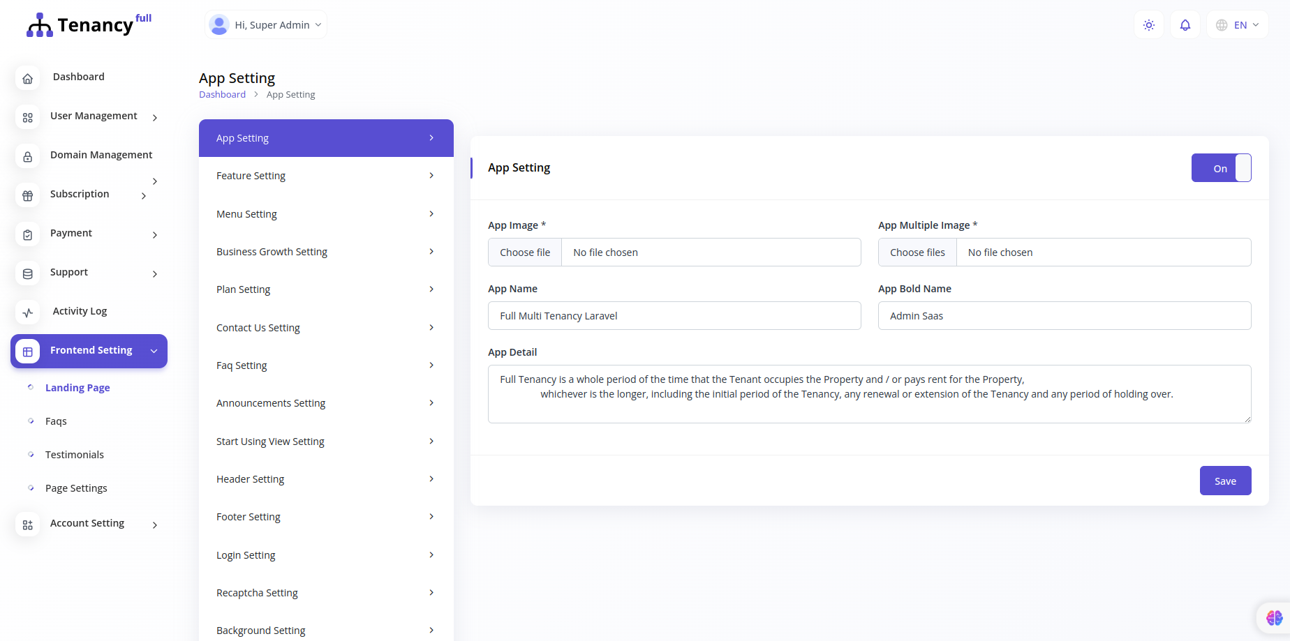 Full Tenancy - Domains, Database, Users, Role, Permissions & Settings ...