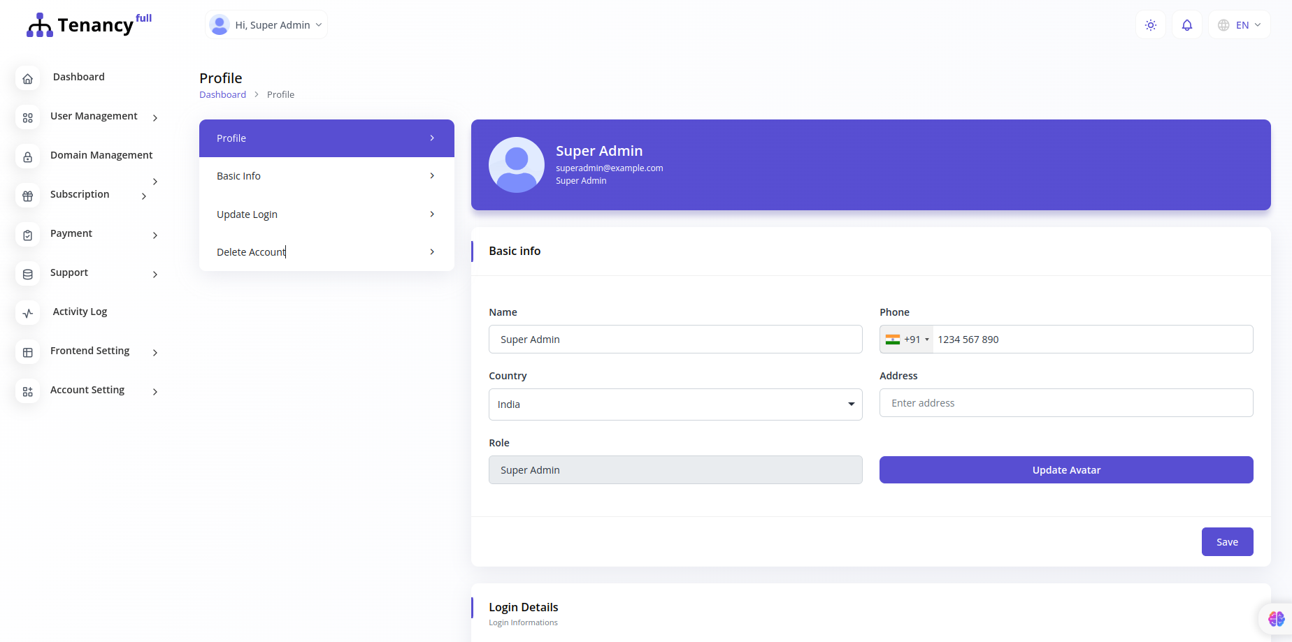 Full Tenancy - Domains, Database, Users, Role, Permissions & Settings ...