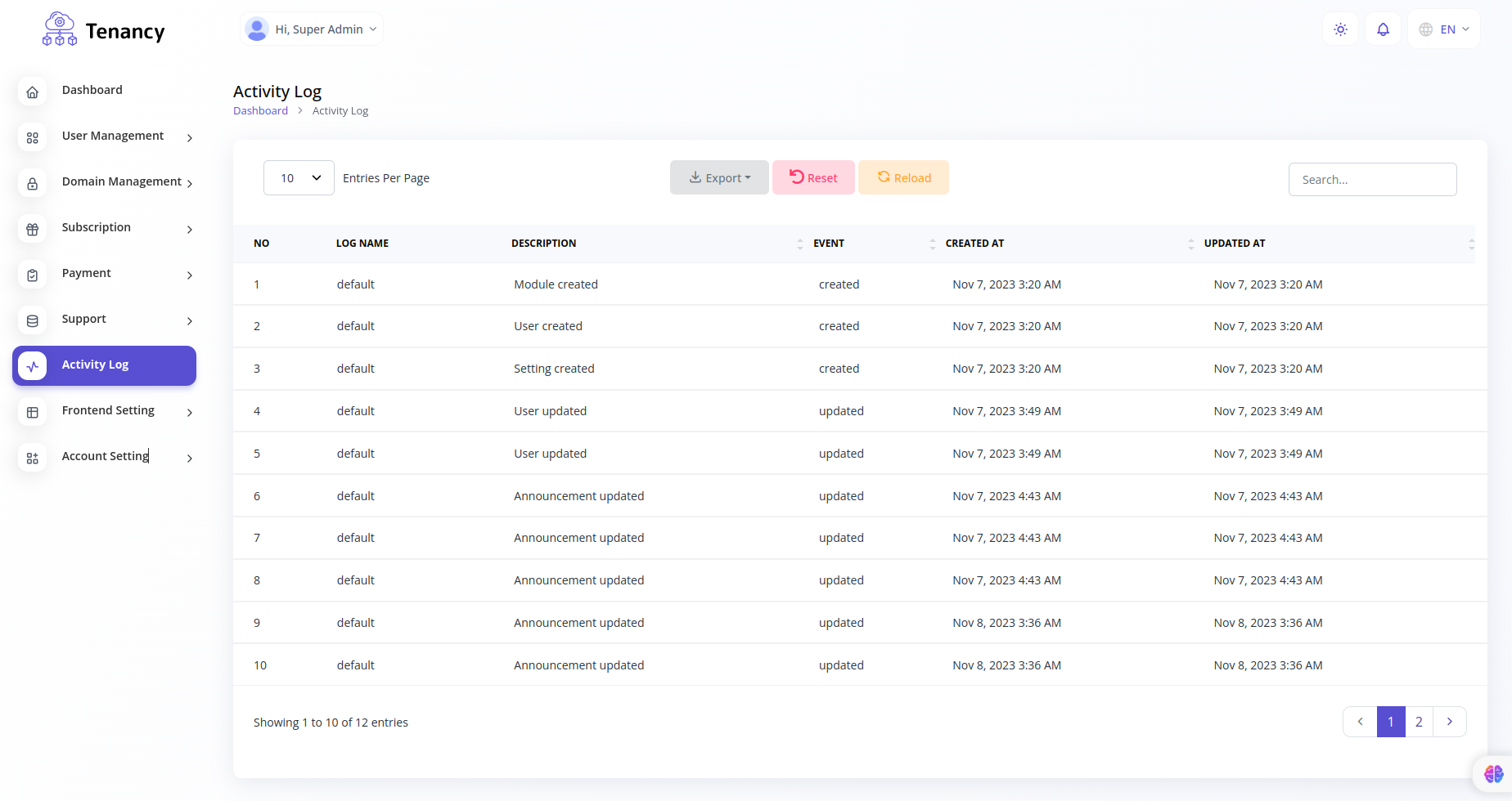 Tenancy - Domains, Database, Users, Role, Permissions & Settings by ...
