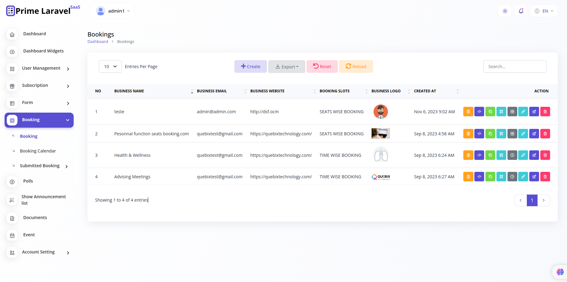 Prime Laravel Saas - Form builder & Poll Management System by Quebix-Technology