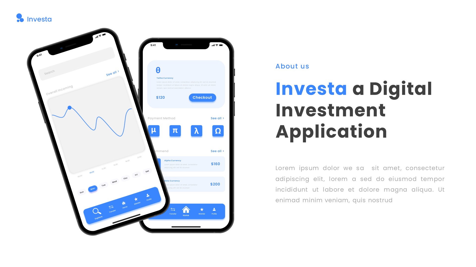 Investa – Mobile Apps Google Slides Template, Presentation Templates