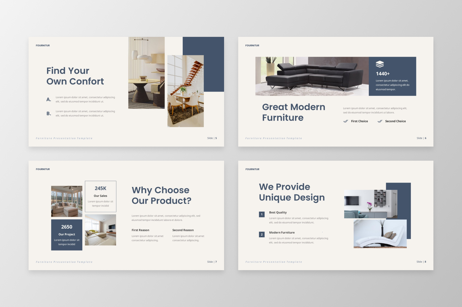 Fournitur - Furniture PowerPoint Template, Presentation Templates ...