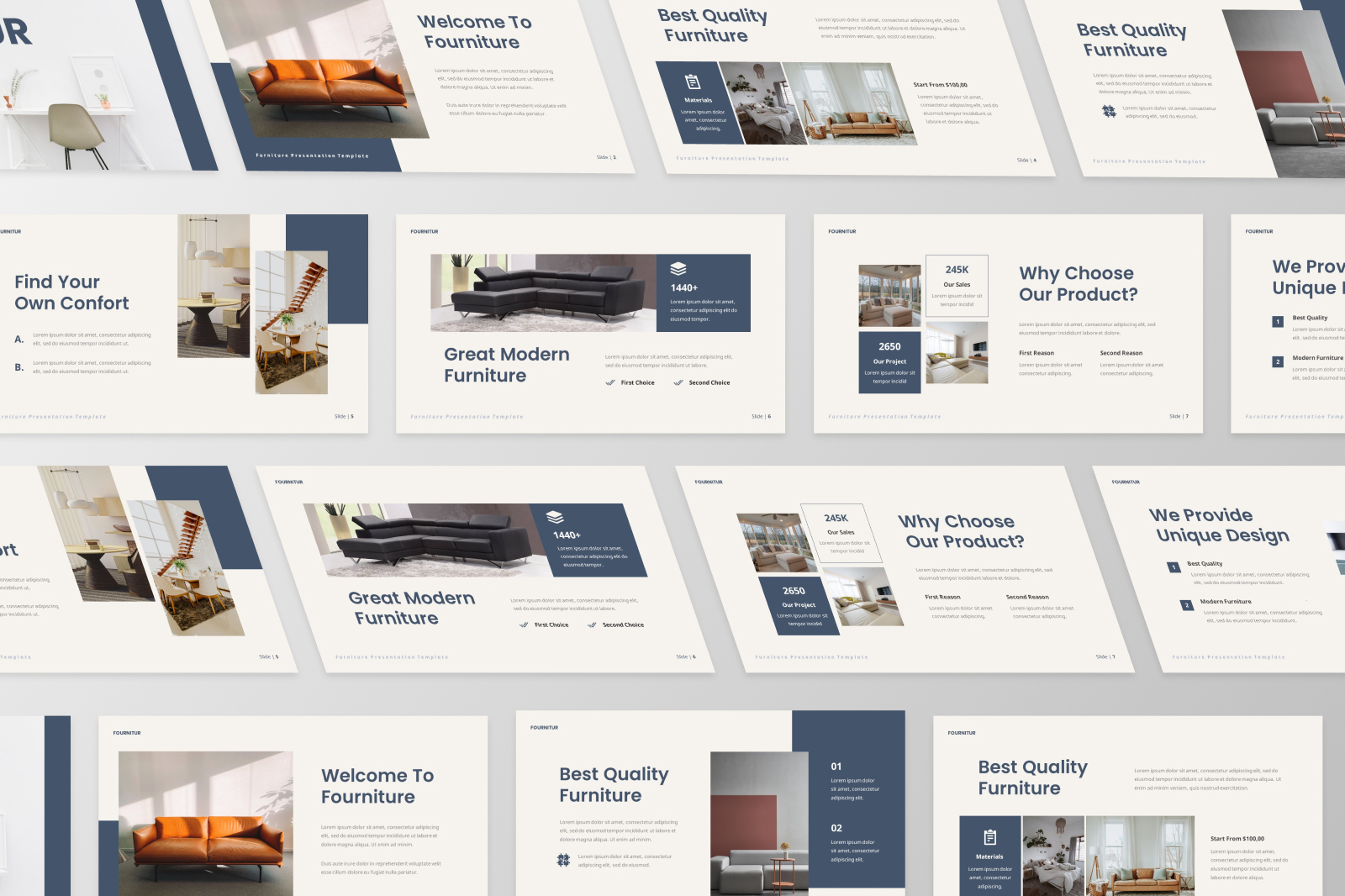 Fournitur - Furniture PowerPoint Template, Presentation Templates ...