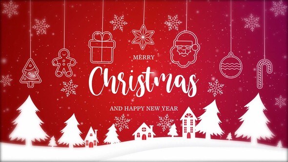 Merry Christmas And Happy New Year Intro 3, After Effects Project Files