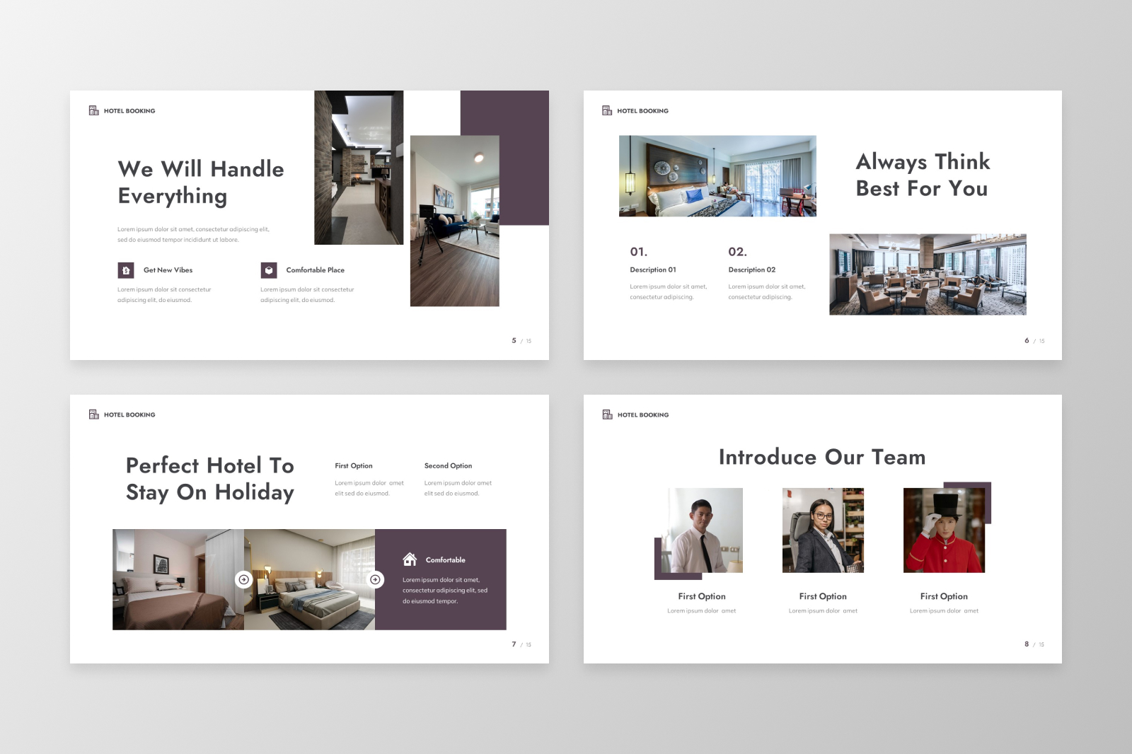 Hotel Booking PowerPoint Template, Presentation Templates | GraphicRiver