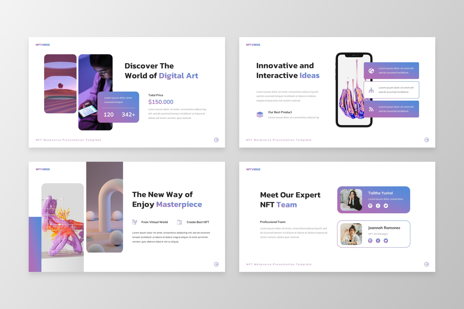 NFTVERSE - NFT PowerPoint Template, Presentation Templates | GraphicRiver