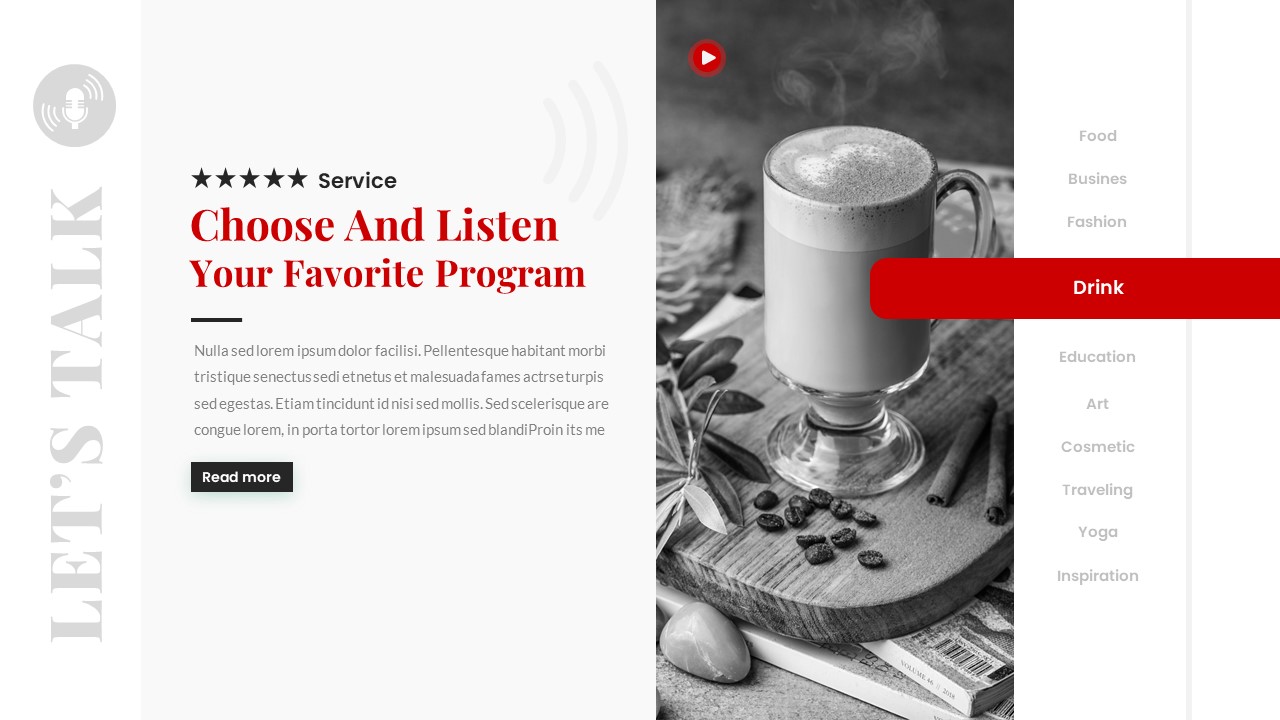 Podcast Talkshow Power Point Template, Presentation Templates ...