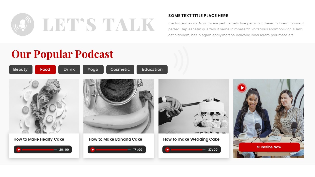 Podcast Talkshow Power Point Template, Presentation Templates ...