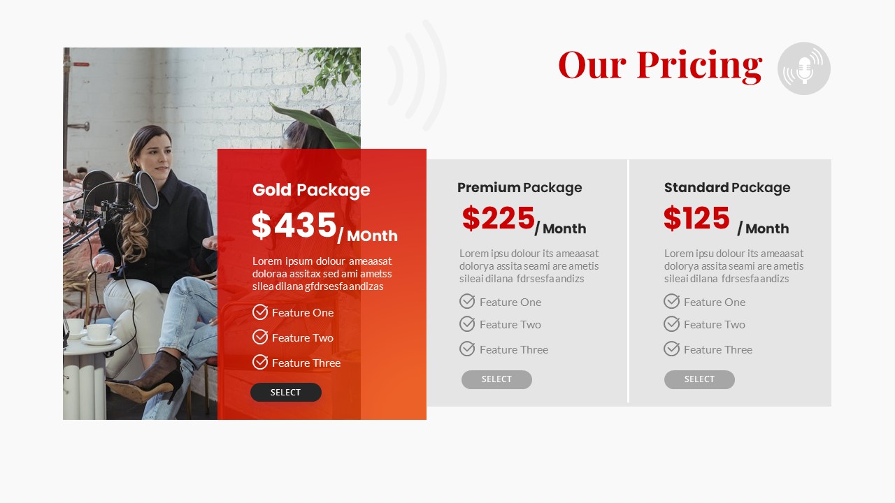 Podcast Talkshow Power Point Template, Presentation Templates ...