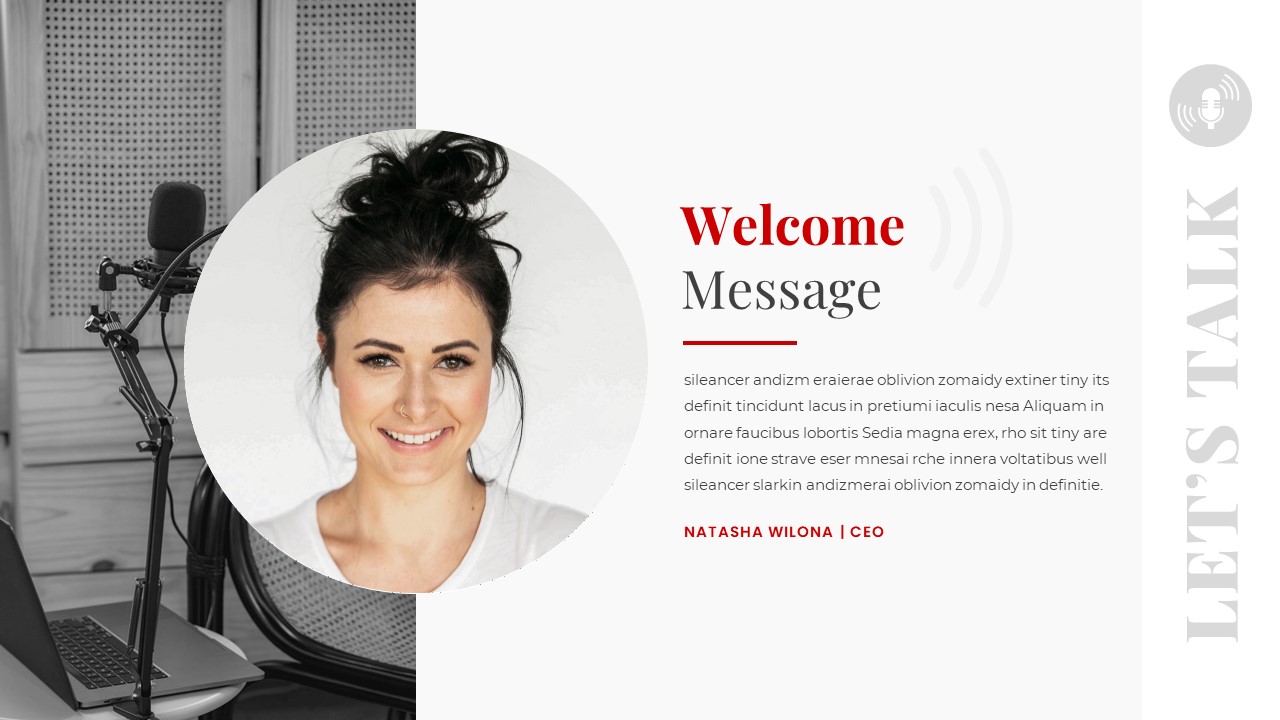 Podcast Talkshow Power Point Template, Presentation Templates ...