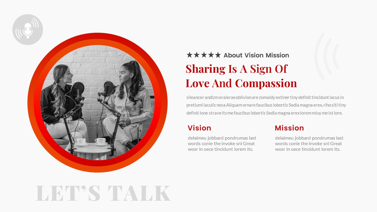 Podcast Talkshow Power Point Template, Presentation Templates ...