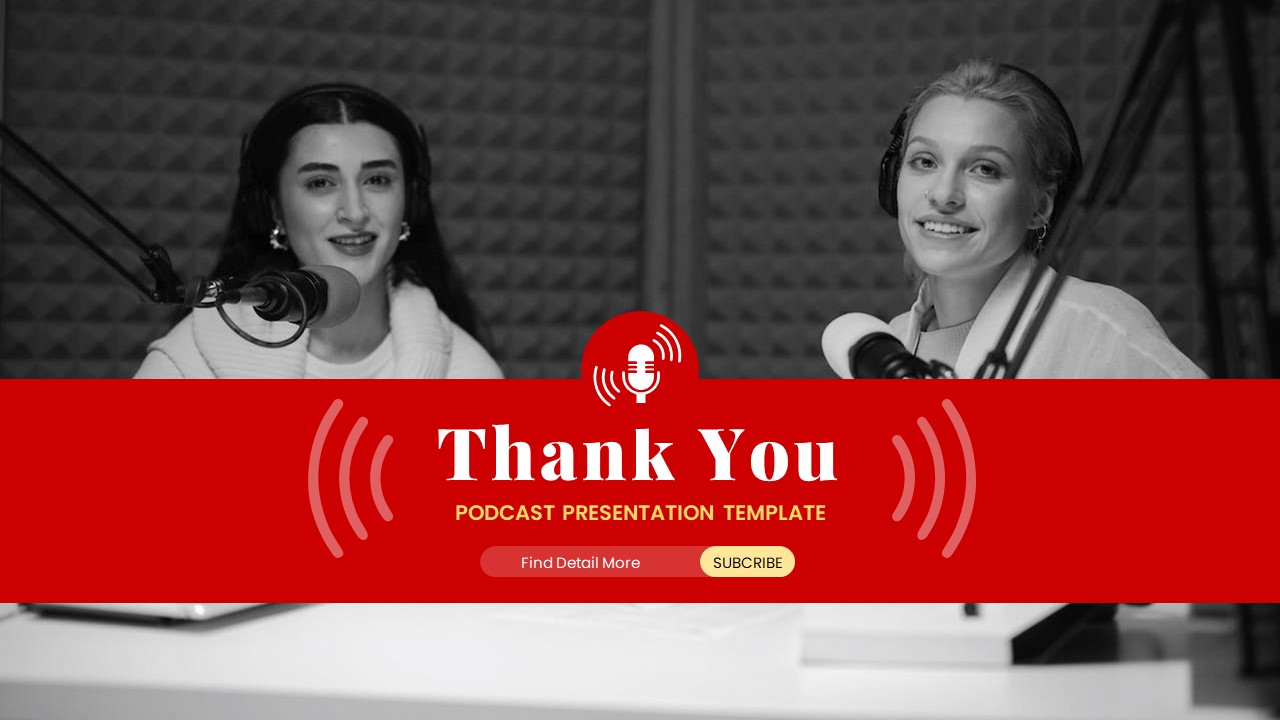 Podcast Talkshow Google Slide Template, Presentation Templates ...