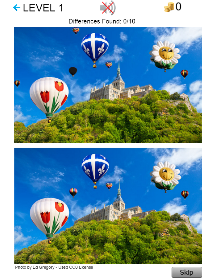 Find the Differences - HTML5 Puzzle Game by dexterfly | CodeCanyon