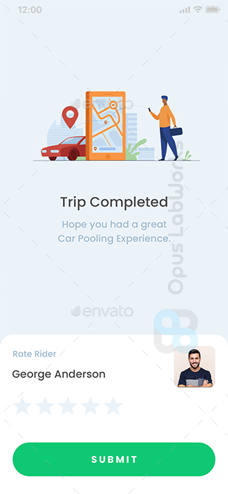 2 App UI Kit| Carpooling App UI Kit| Bike Pooling App UI Kit| Ride Car ...