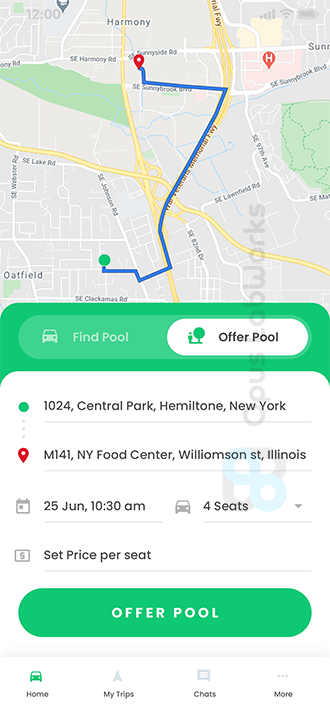 2 App Template| Carpooling App| Bike Pooling App| Ride Sharing App|Car ...