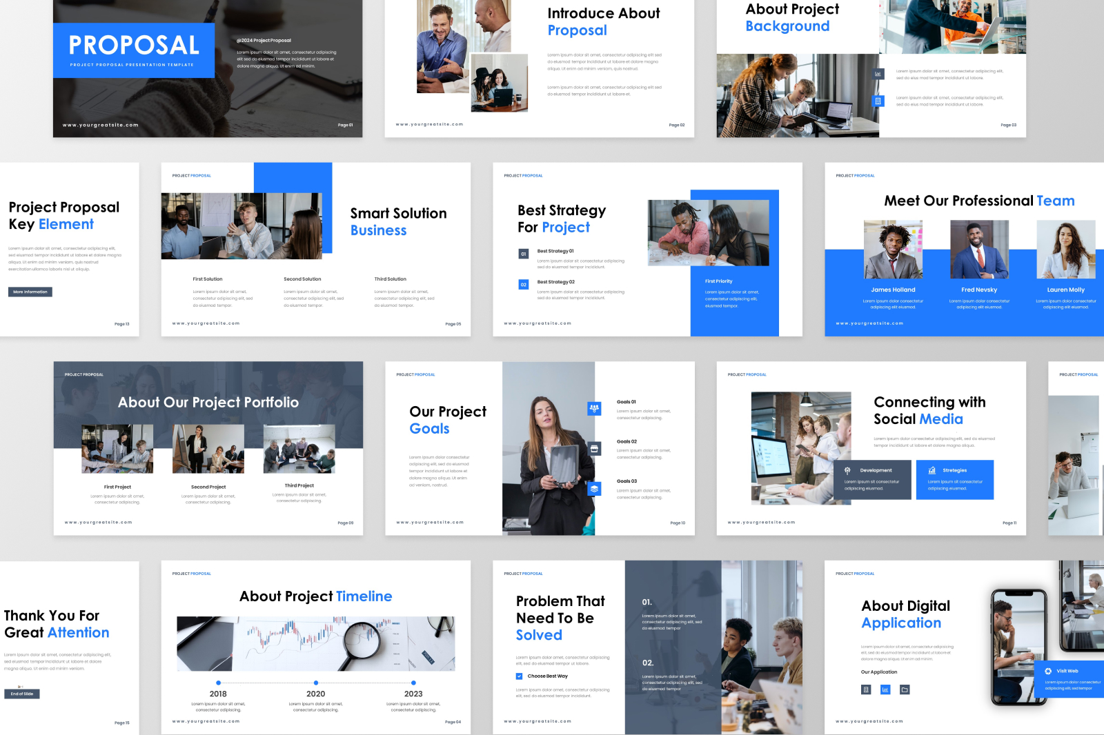 Project Proposal PowerPoint Template, Presentation Templates | GraphicRiver