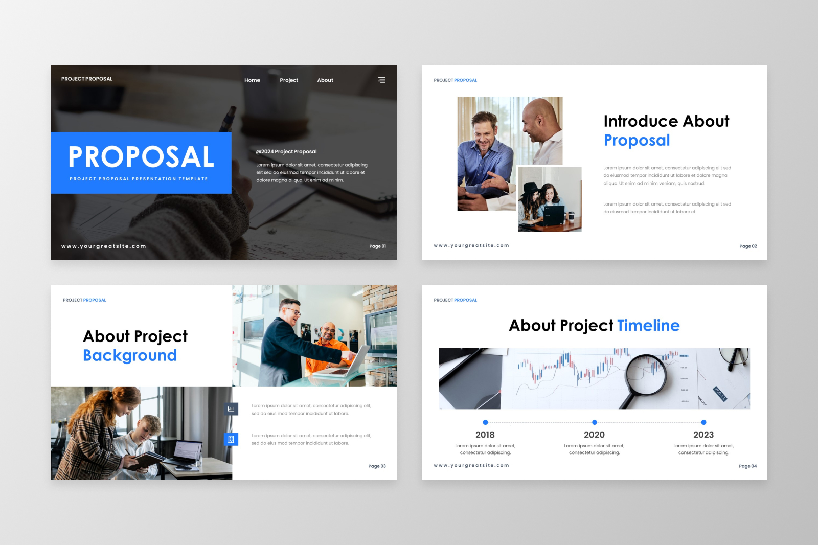 Project Proposal PowerPoint Template, Presentation Templates | GraphicRiver