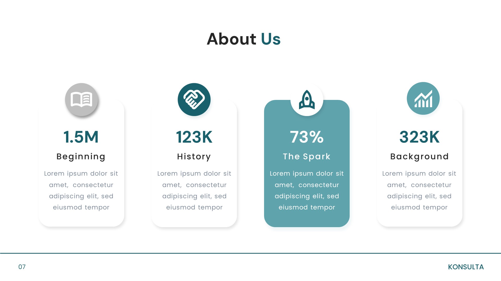 Konsulta – Company Profile PowerPoint Template, Presentation Templates