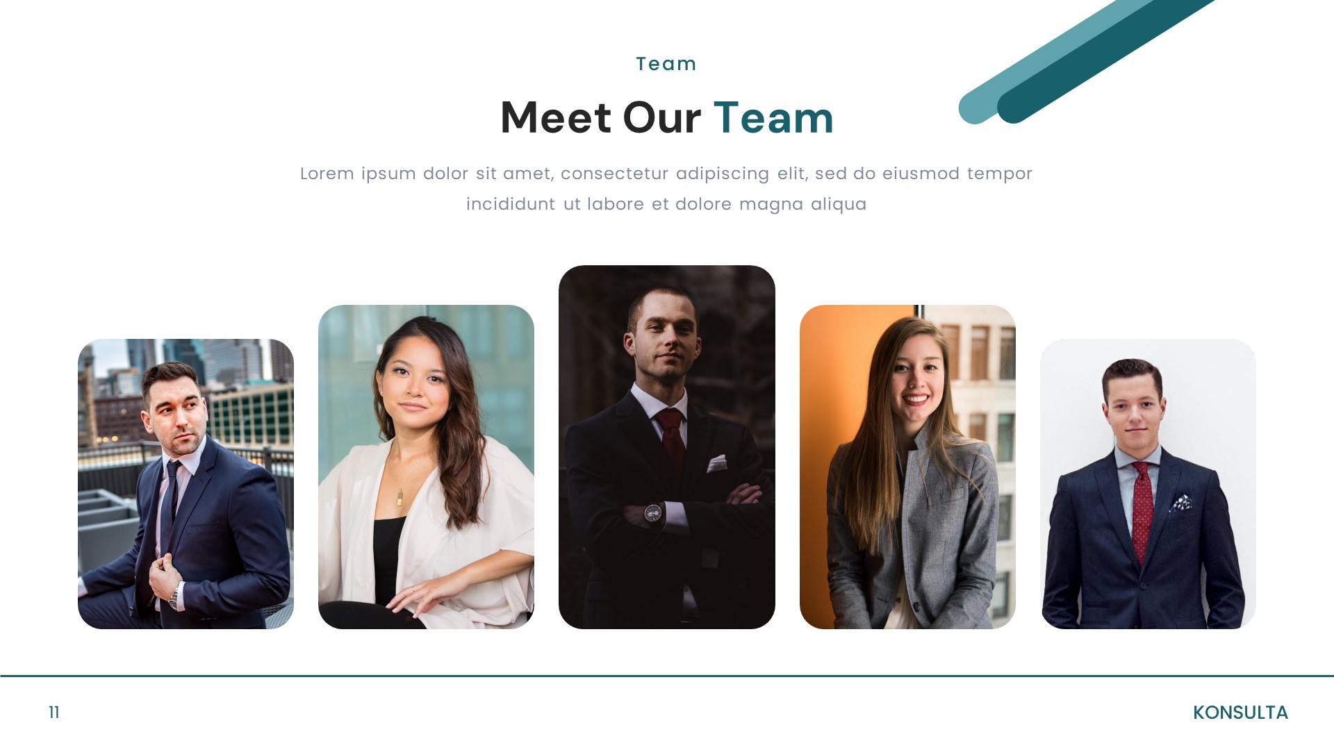 Konsulta – Company Profile PowerPoint Template, Presentation Templates