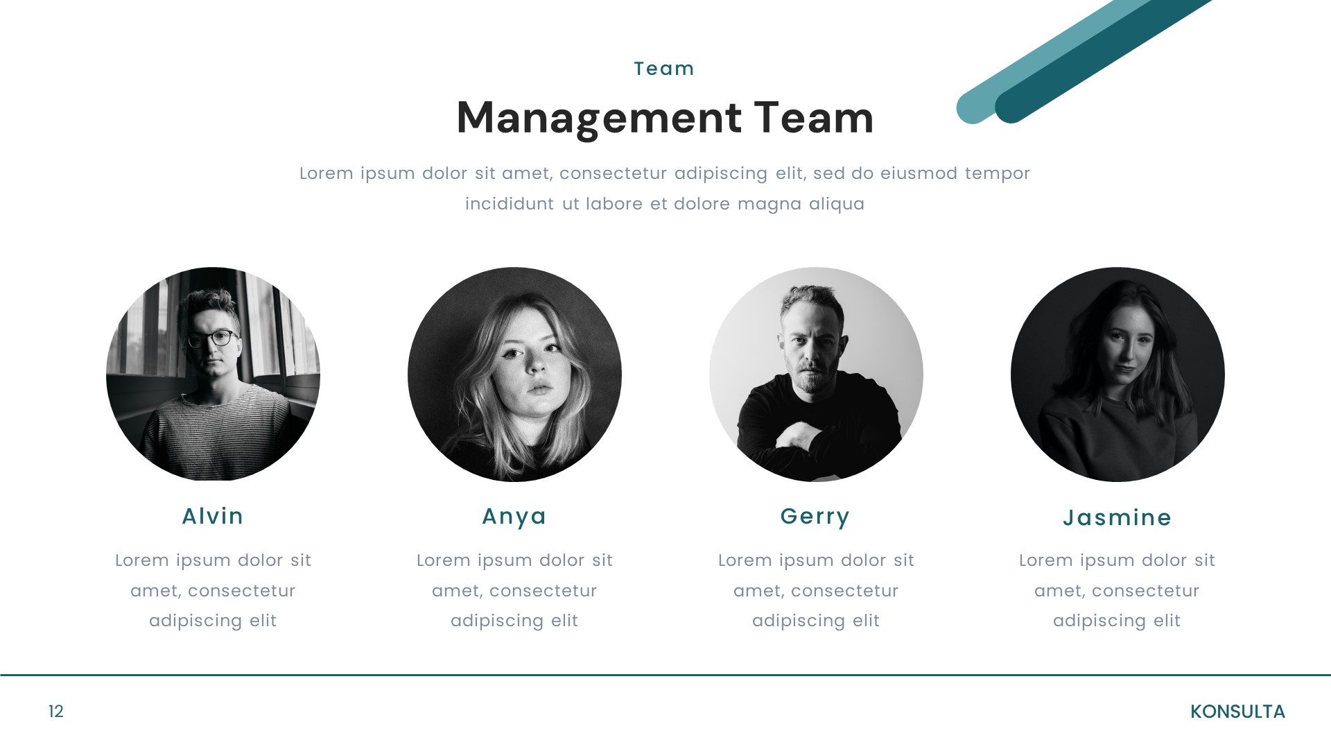 Konsulta – Company Profile PowerPoint Template, Presentation Templates