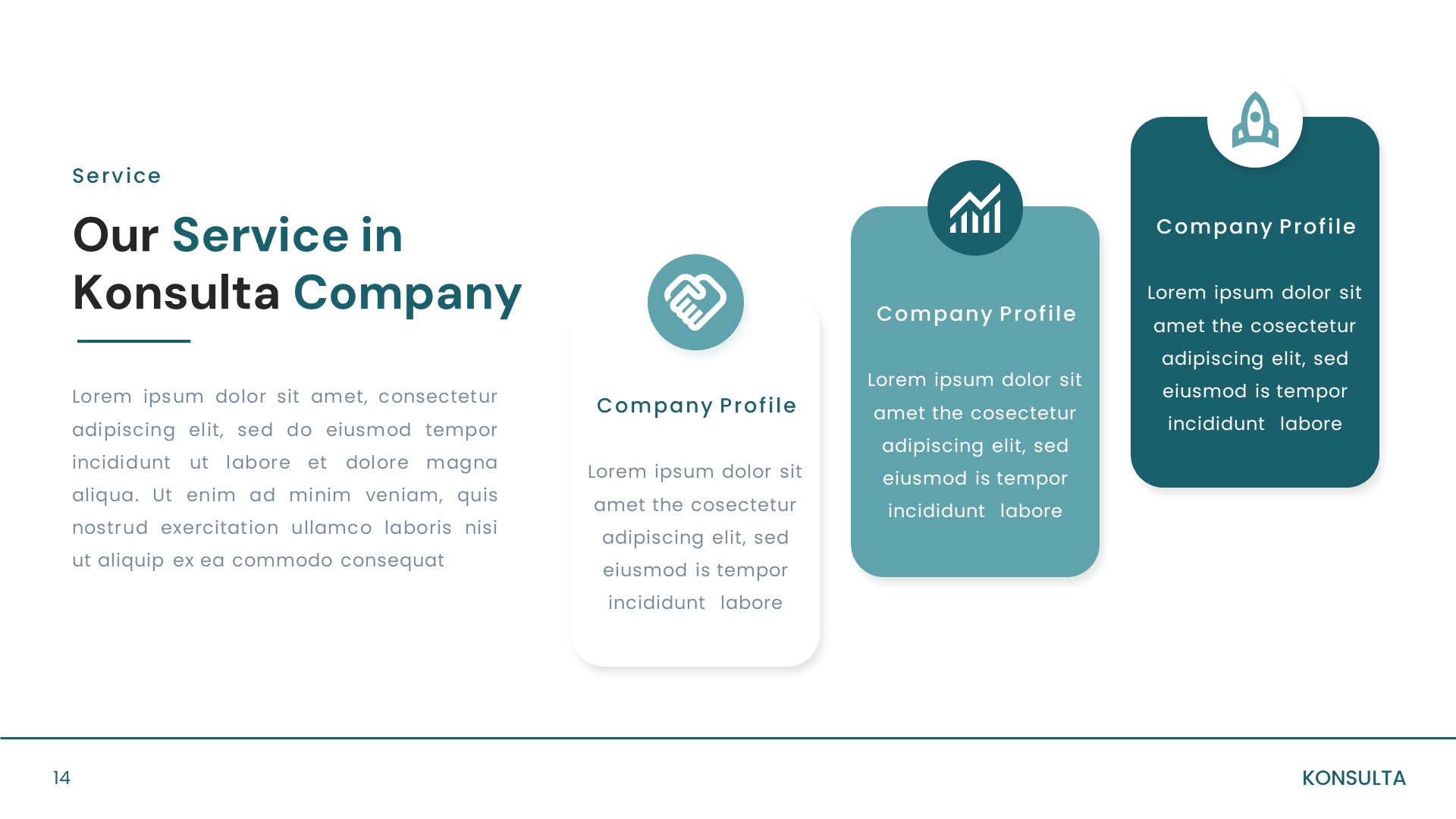Konsulta – Company Profile PowerPoint Template, Presentation Templates