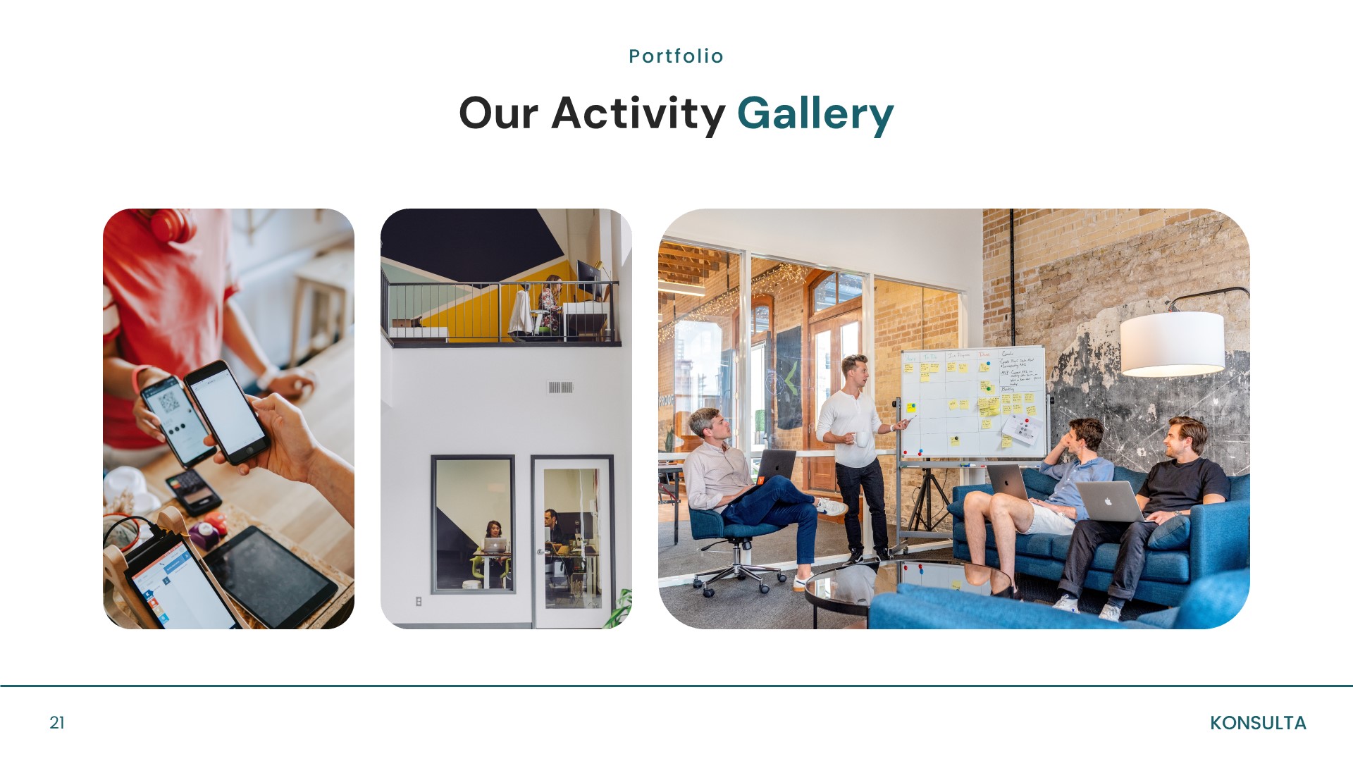 Konsulta – Company Profile PowerPoint Template, Presentation Templates