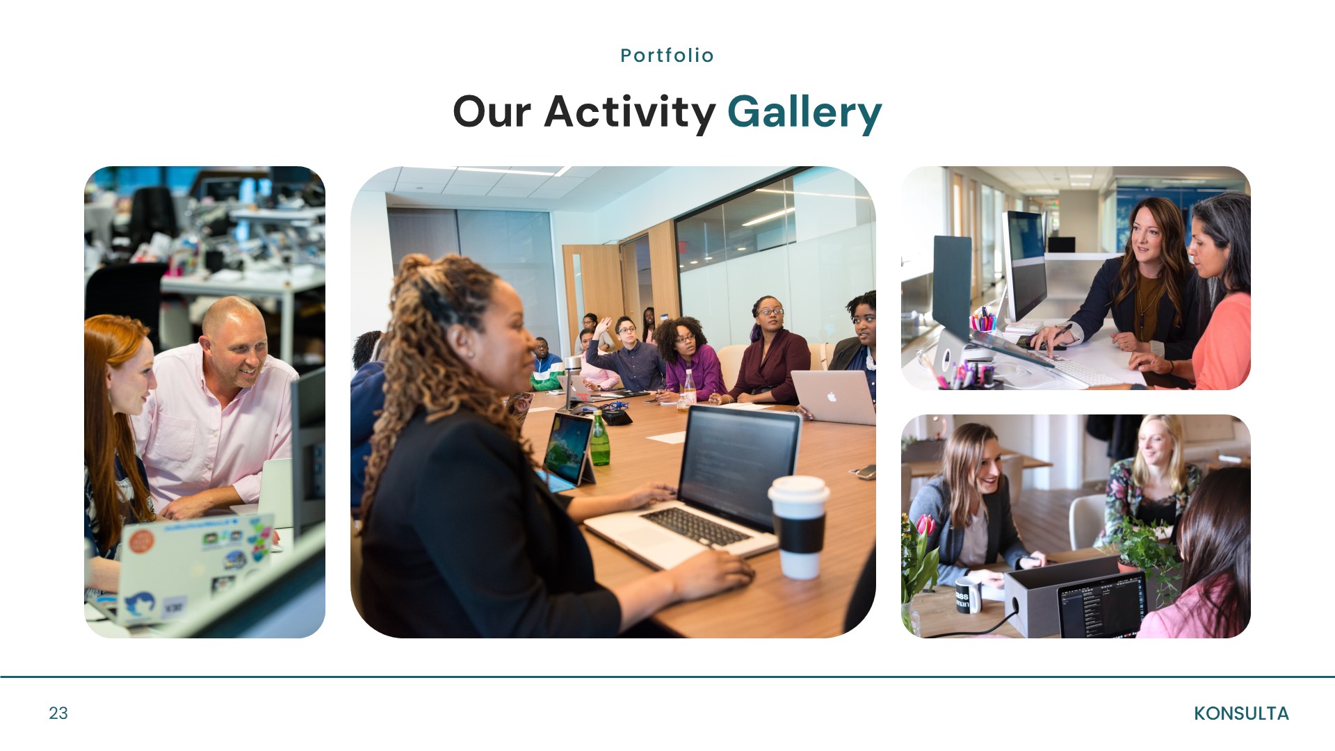 Konsulta – Company Profile PowerPoint Template, Presentation Templates