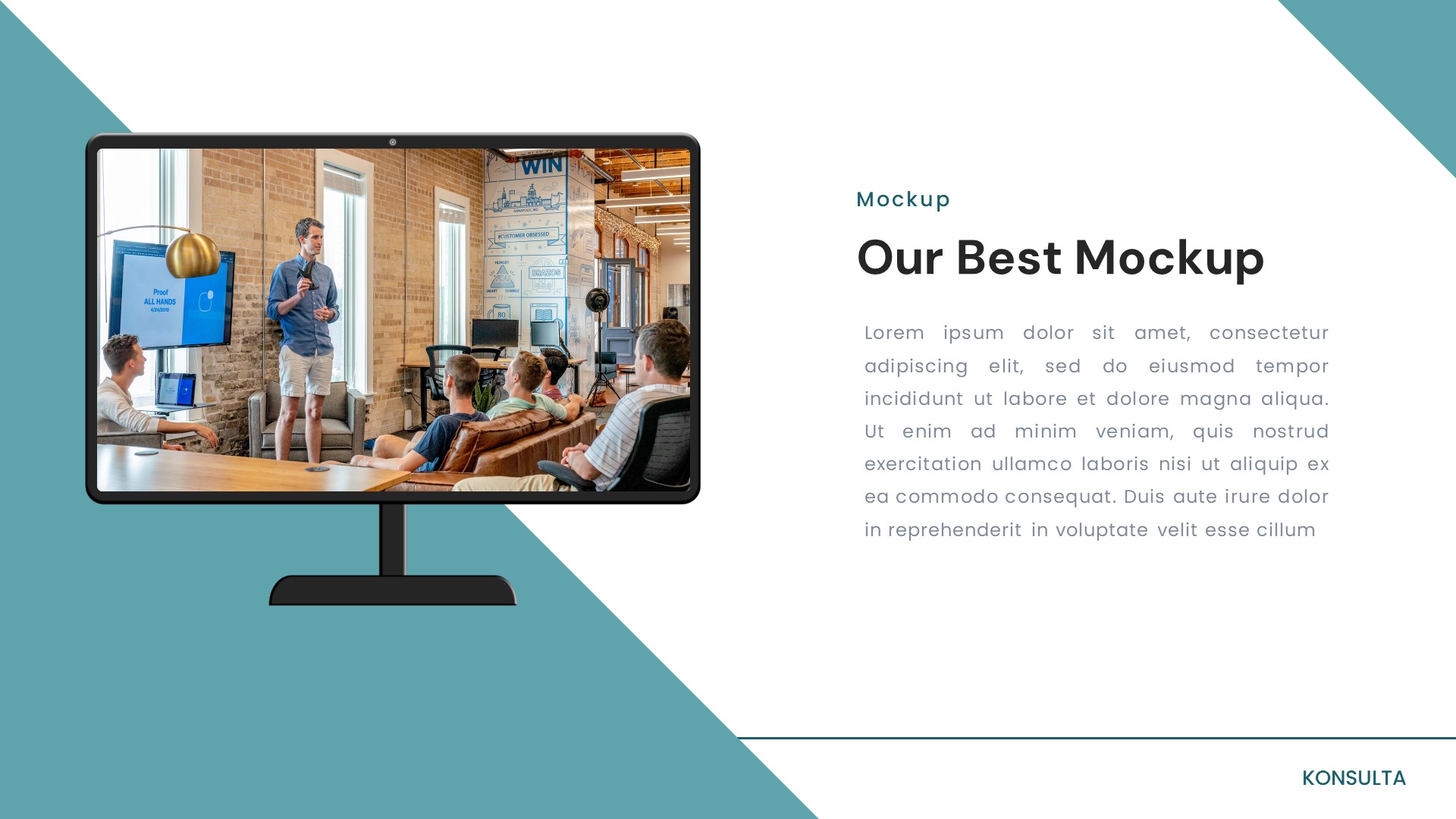 Konsulta – Company Profile PowerPoint Template, Presentation Templates