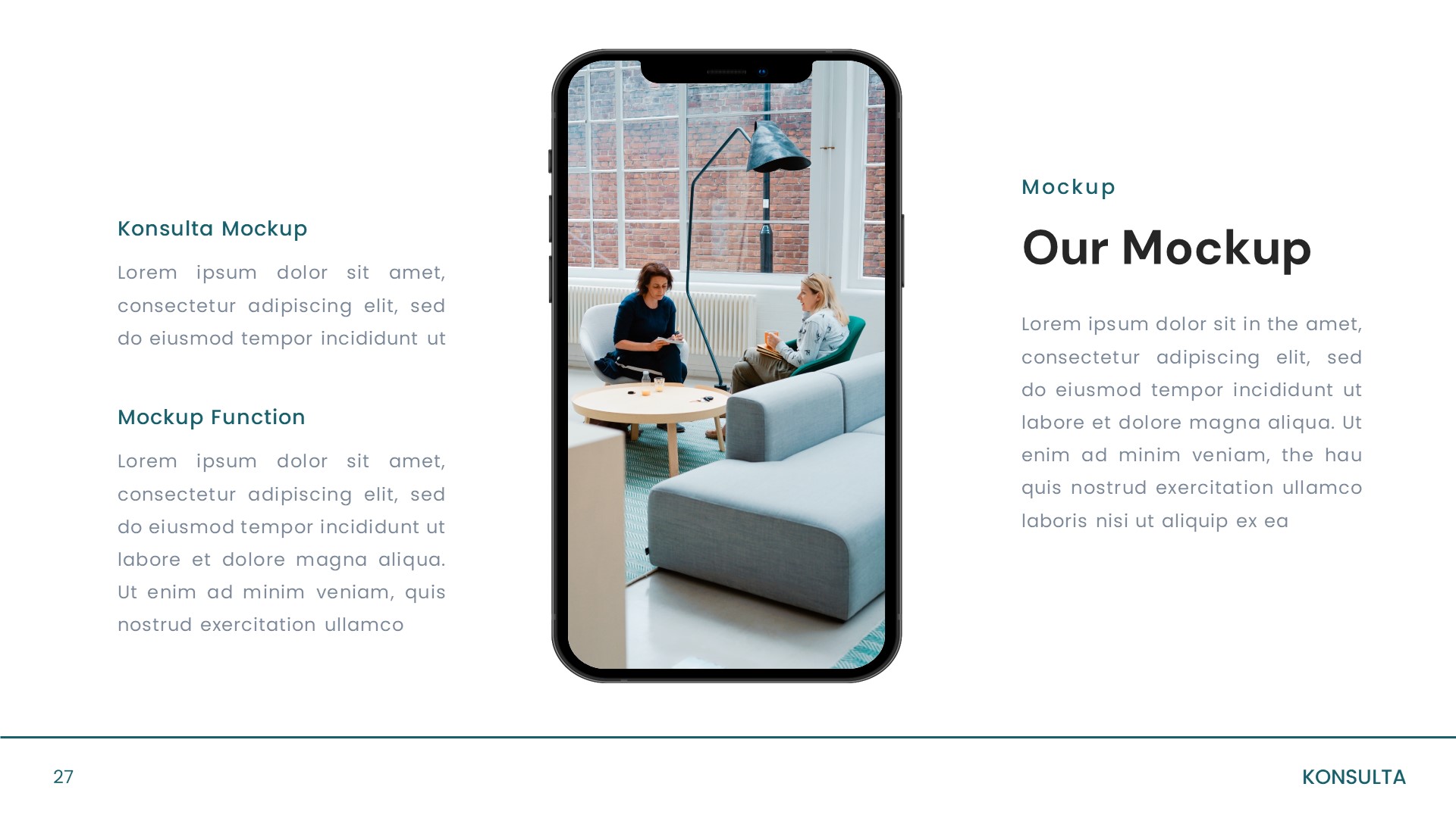 Konsulta – Company Profile PowerPoint Template, Presentation Templates