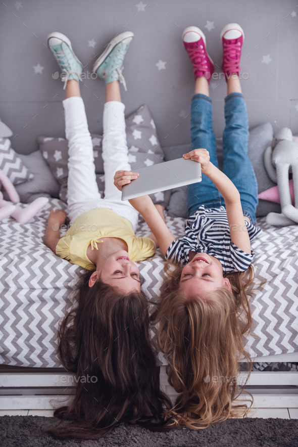 Little girls playing Stock Photo by GeorgeRudy | PhotoDune
