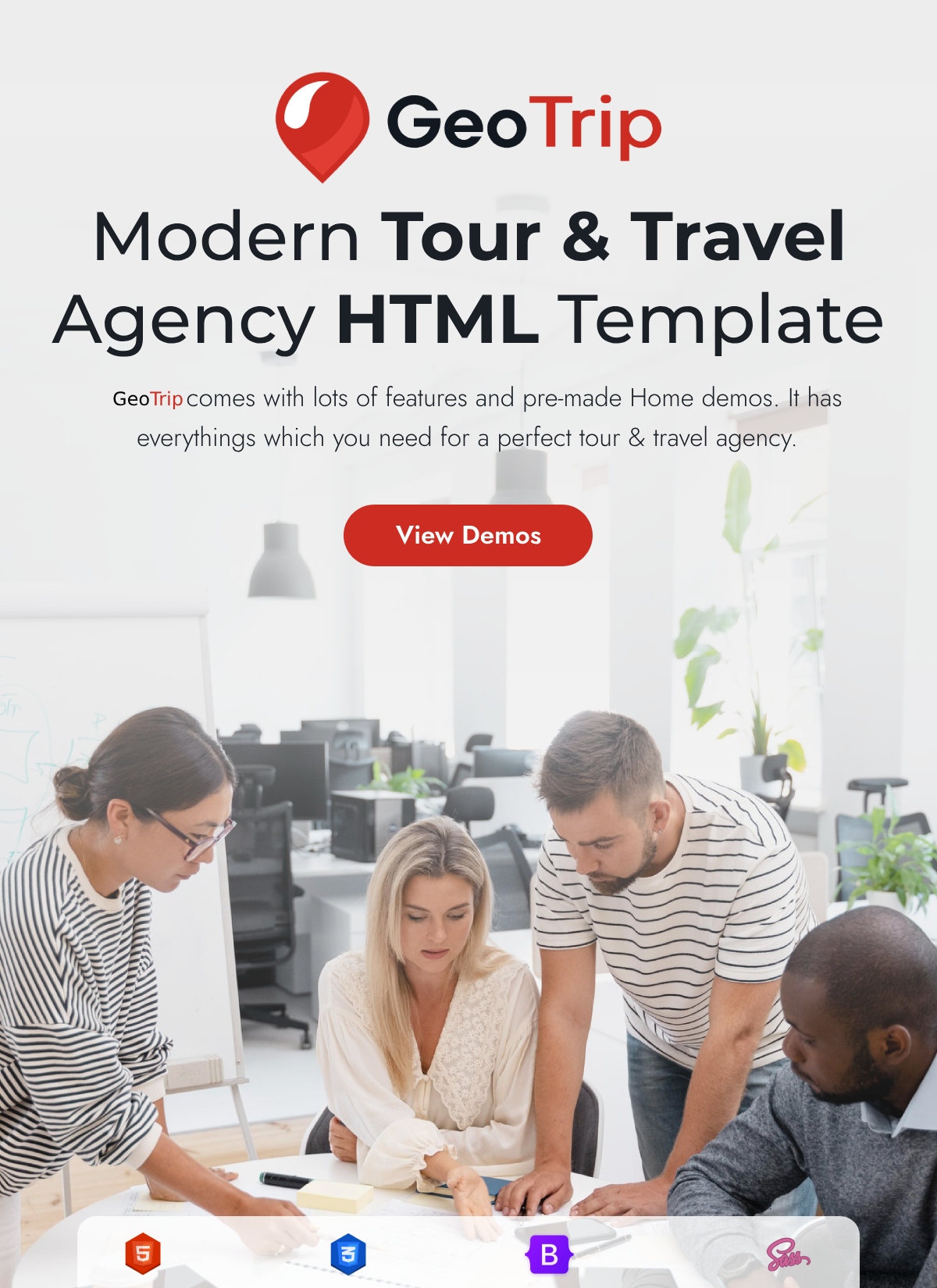 GeoTrip - Tour & Travel Agency HTML Template by themezhub | ThemeForest