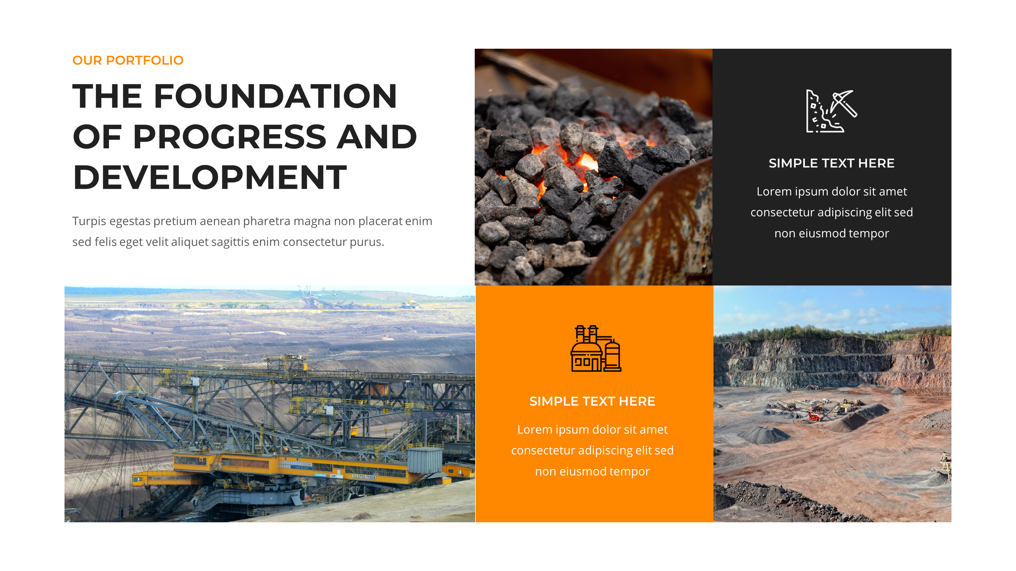 Tambang - Mining Industry PowerPoint Template, Presentation Templates