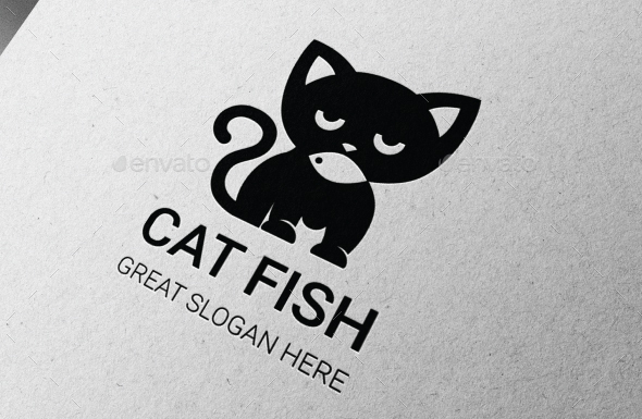 Cat Fish Logo, Logo Templates | GraphicRiver