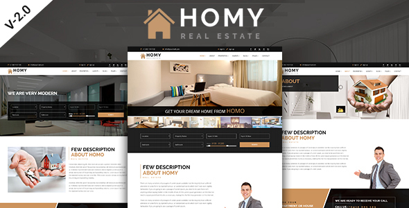 Homy - Real Estate and Single Apartments HTML Template by 4damsthems