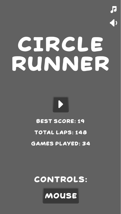 Circle Runner. HTML5 Game (Construct 3). Web and Mobile ready by Playrea