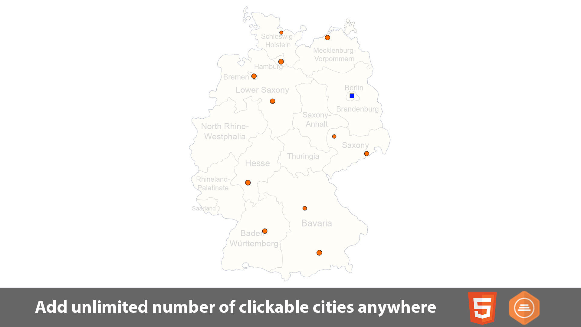 Interactive Map of Germany - HTML5 by Art101 | CodeCanyon
