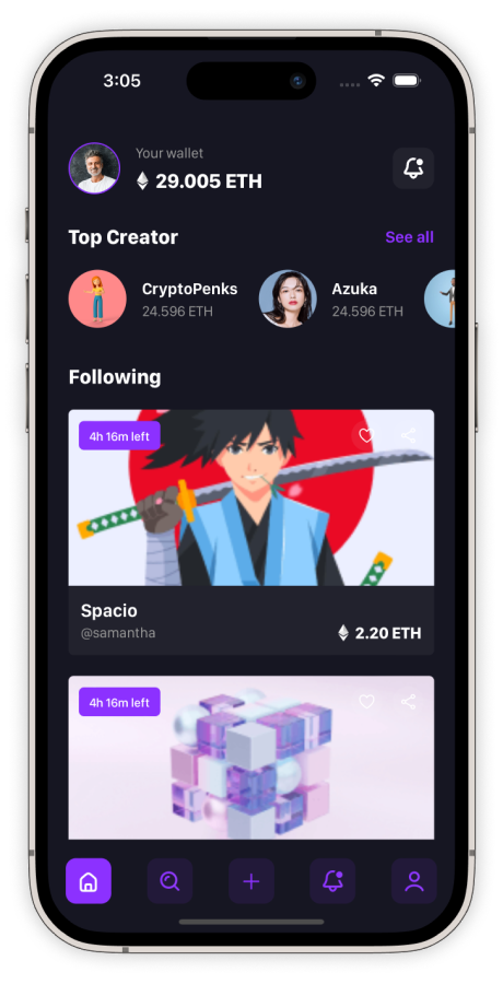 NFT Marketplace App | NFT Buying Selling Android + iOS App Template | Ionic | NFTMarketPlace by ...
