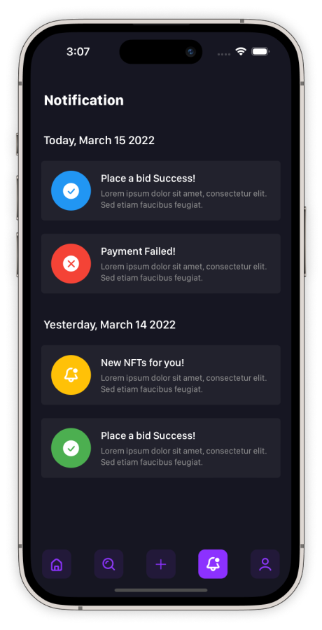 NFT Marketplace App | NFT Buying Selling Android + iOS App Template ...