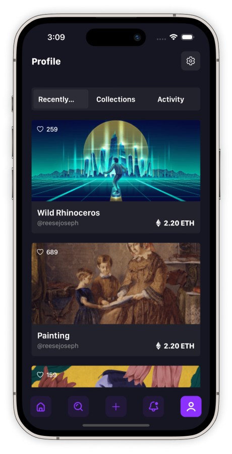 NFT Marketplace App | NFT Buying Selling Android + iOS App Template | Ionic | NFTMarketPlace by ...