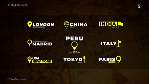 Location Titles | After Effects, After Effects Project Files | VideoHive