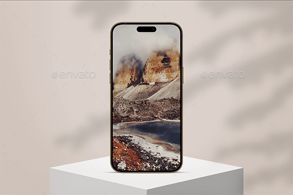 iPhone 15 Pro Max Screen Mockup, Graphics | GraphicRiver