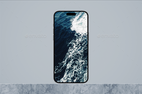 iPhone 15 Pro Max Screen Mockup, Graphics | GraphicRiver