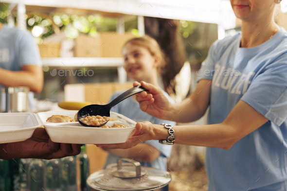 Free food provided to the less fortunate Stock Photo by DC_Studio ...