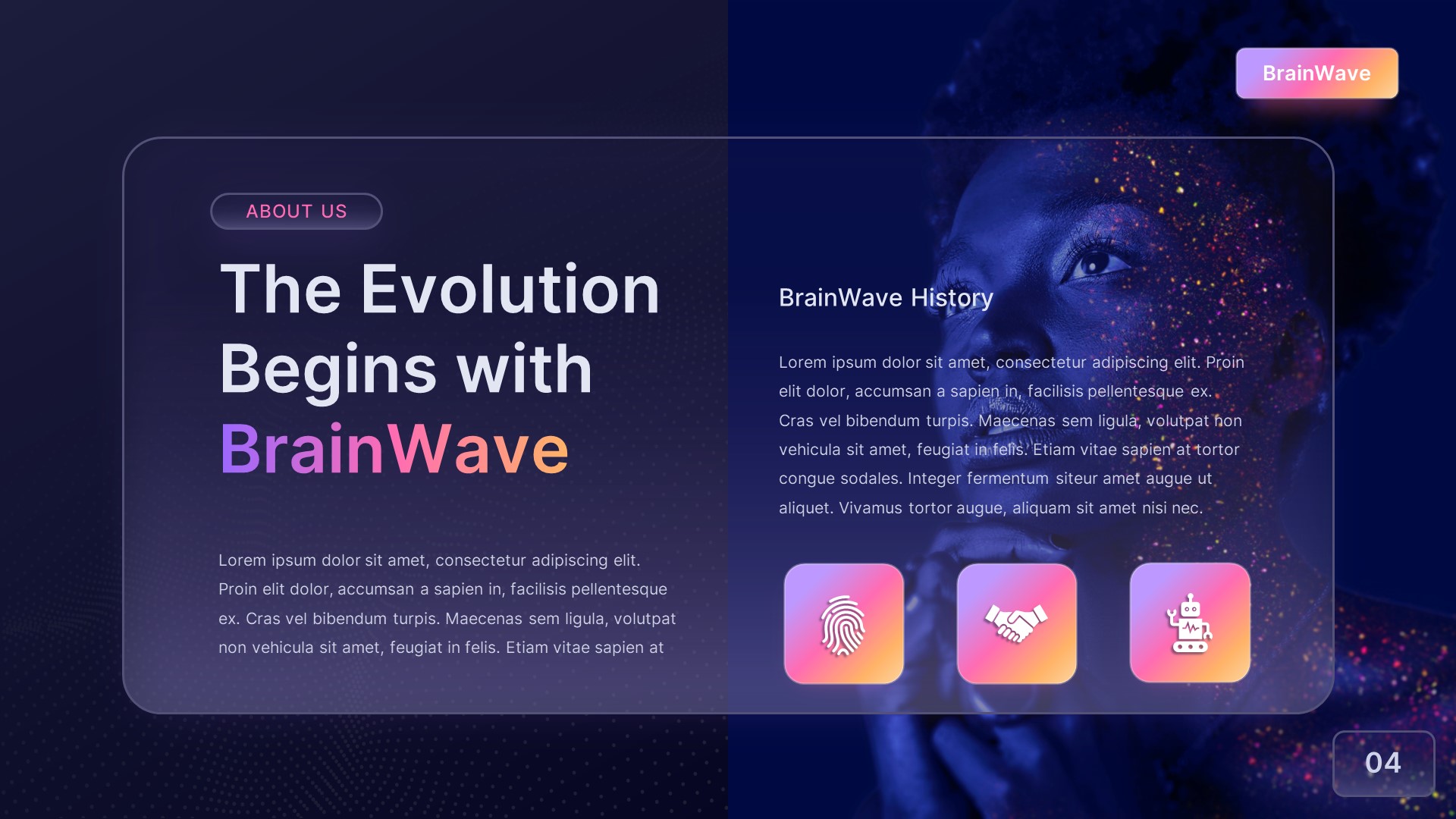 BrainWave – Artificial Intelligence AI PowerPoint Template ...